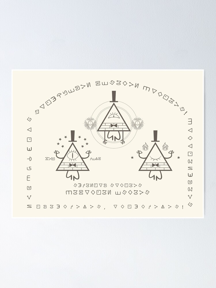 "BiLL CiPHER Summoning Ritual" Poster for Sale by cibokilley | Redbubble