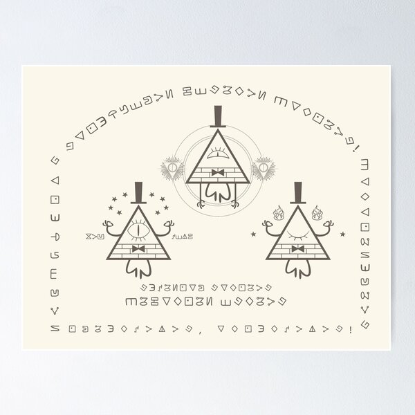 "BiLL CiPHER Summoning Ritual" Poster for Sale by cibokilley | Redbubble