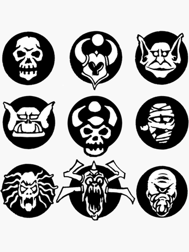 "HEROQUEST CREATURES Essential T-Shirt" Sticker for Sale by Garyatt ...