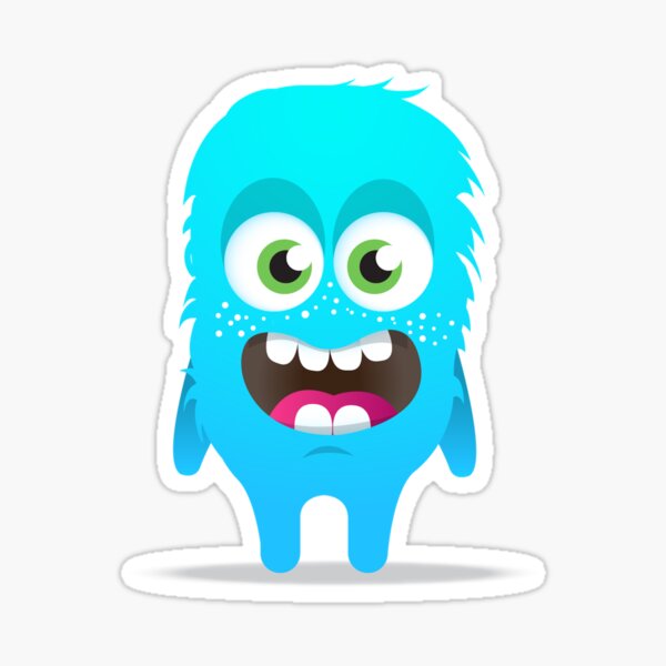 Pegatina «Ilustración de personaje de dibujos animados azul, ClassDojo ...