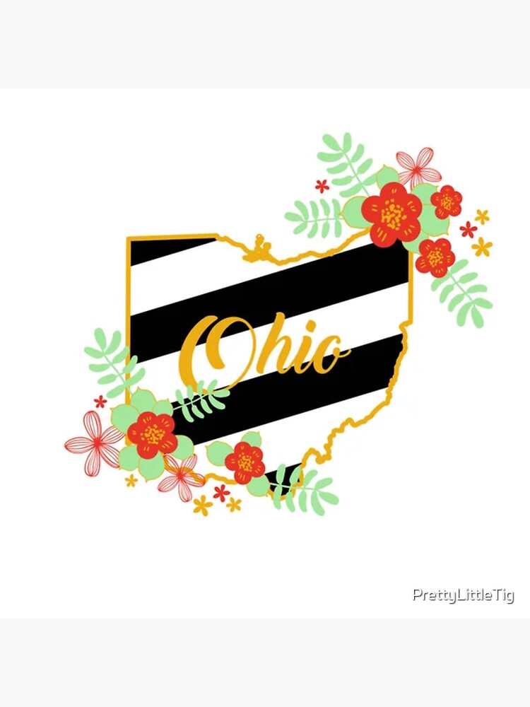 "Ohio Crest ♥" Sticker for Sale by PrettyLittleTig | Redbubble