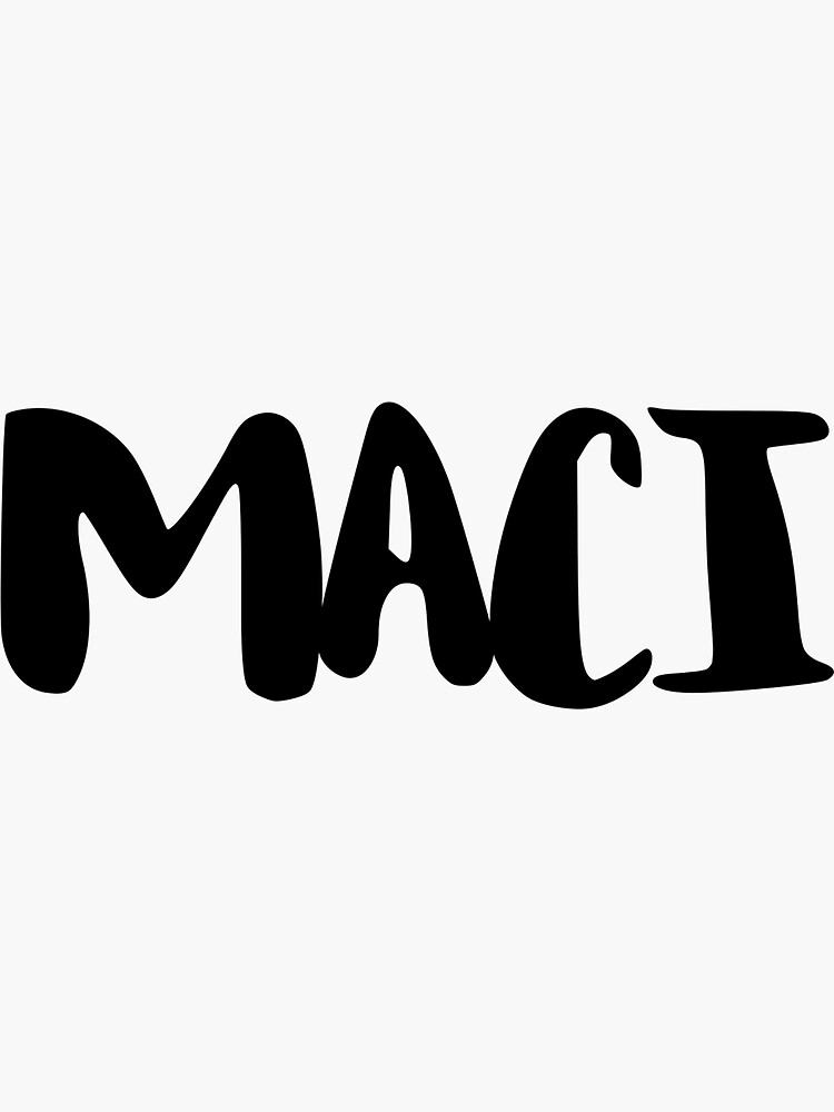 "Maci" Sticker for Sale by FTML | Redbubble