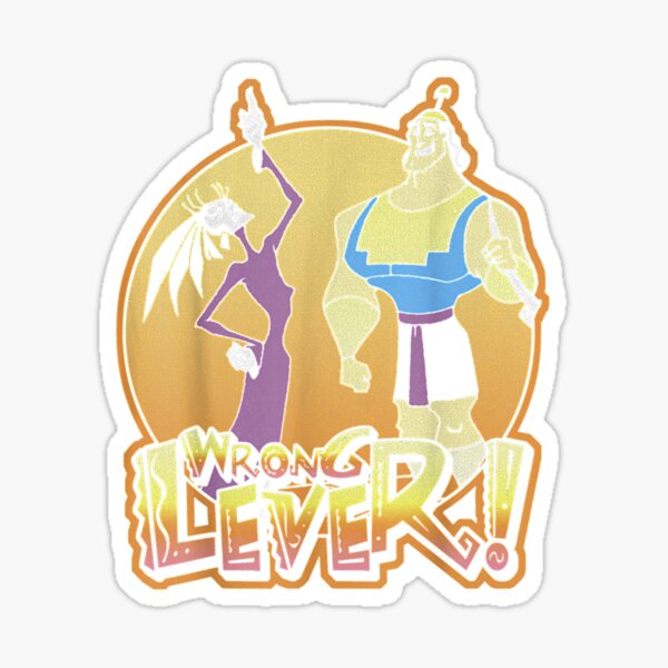 "E.New Groove Kronk And Esma Wrong Lever " Sticker for Sale by ...