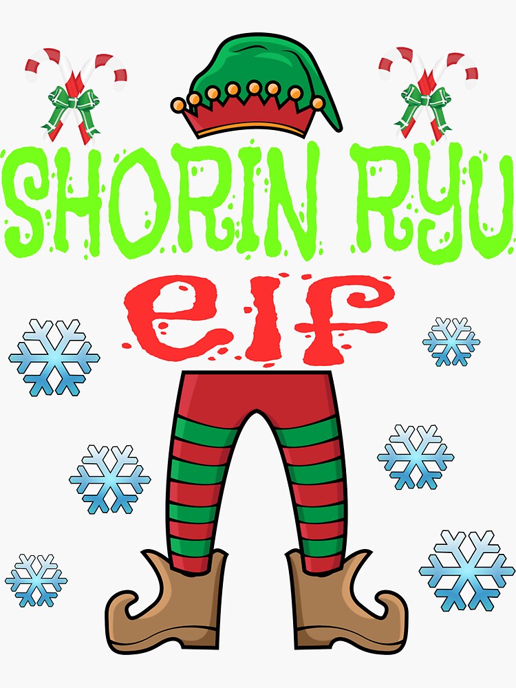 "Funny Christmas Outfit Shorin Ryu Elf Karate Instructor Design ...