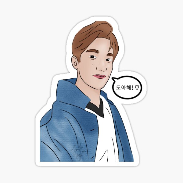 "SEVENTEEN - Comic Dokyeom" Sticker for Sale by JaeJinGyu | Redbubble