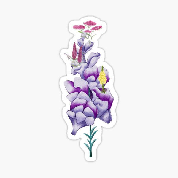 "vintage snapdragons" Sticker for Sale by ONLYSPECIALONES | Redbubble
