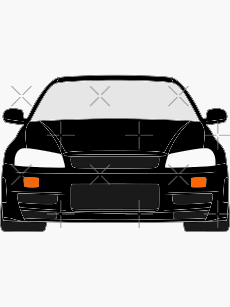 "Nissan Skyline R34 GTR black color" Sticker for Sale by EdimDesign ...