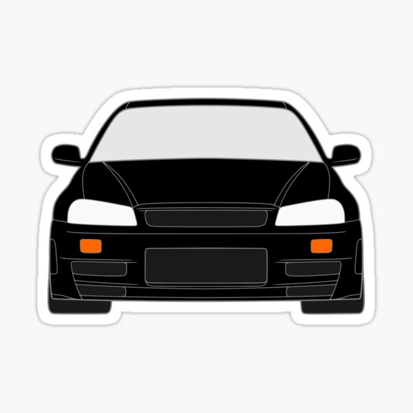"Nissan Skyline R34 GTR black color" Sticker for Sale by EdimDesign ...
