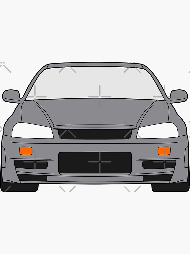 "Nissan Skyline R34 GTR gray color" Sticker for Sale by EdimDesign ...