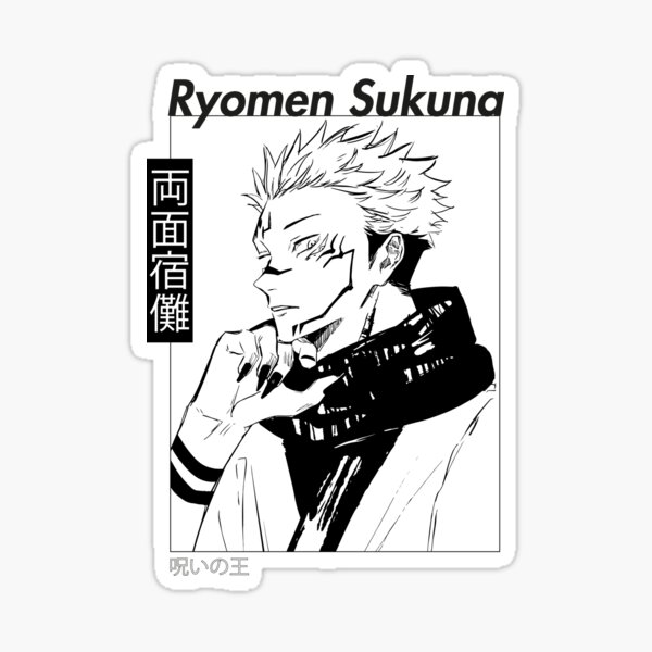 "Jujustu Kaisen - Ryomen Sukuna" Sticker for Sale by UsuiShop | Redbubble