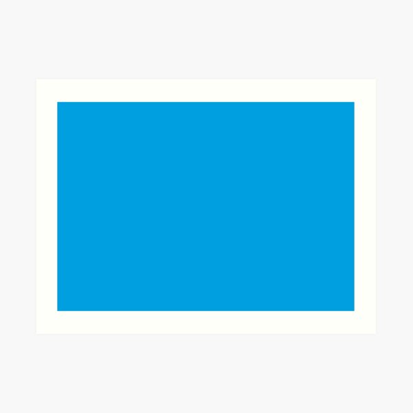 "Turquoise Blue | Cyan Blue | Solid Color | " Art Print by ...