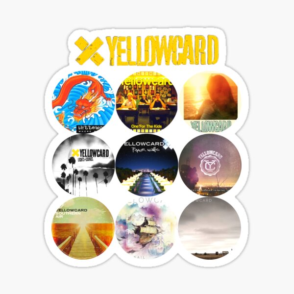 "Yellowcard t shirt and sticker | Yellowcard Band Sticker" Sticker for Sale by loyalistwhiz ...