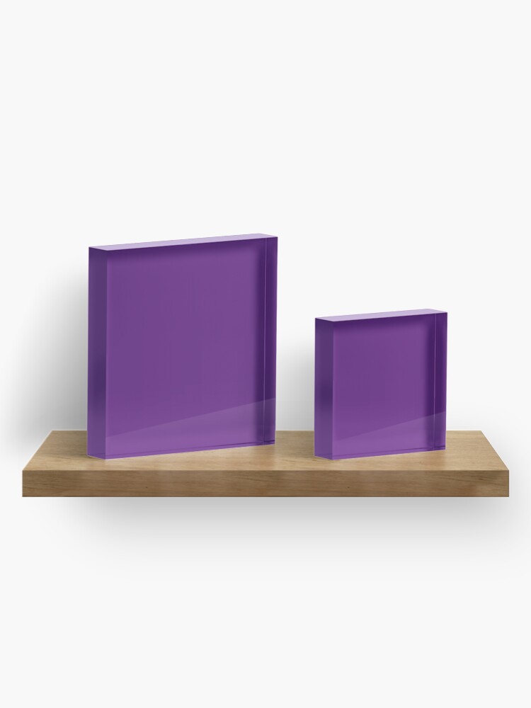 "Purple | Solid Color | " Acrylic Block for Sale by EclecticAtHeART ...