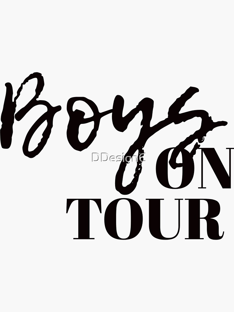 "Boys on Tour" Sticker for Sale by DDesignC | Redbubble