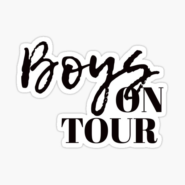 "Boys on Tour" Sticker for Sale by DDesignC | Redbubble