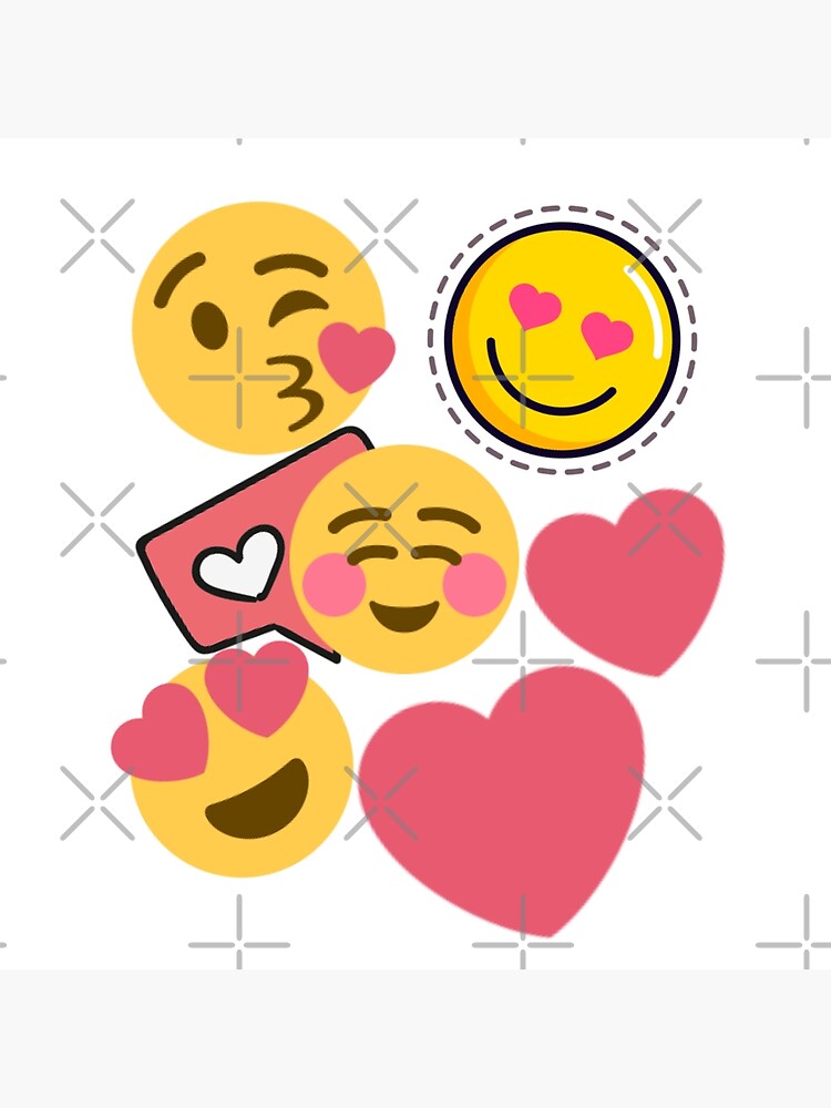 "Emojis (Stickers)" Poster for Sale by ArtMerchandiser | Redbubble