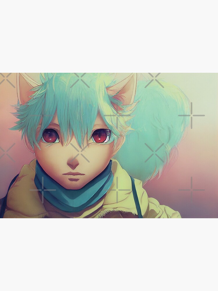 "Catboy cute anime pastels for Manga lovers" Sticker for Sale by ...