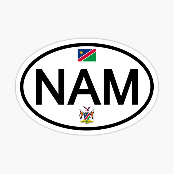 "Namibia country code vehicle registration " Sticker for Sale by HAKVS ...