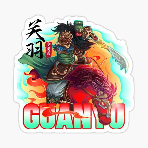 "Guan Yu" Sticker for Sale by 2022oliviai | Redbubble
