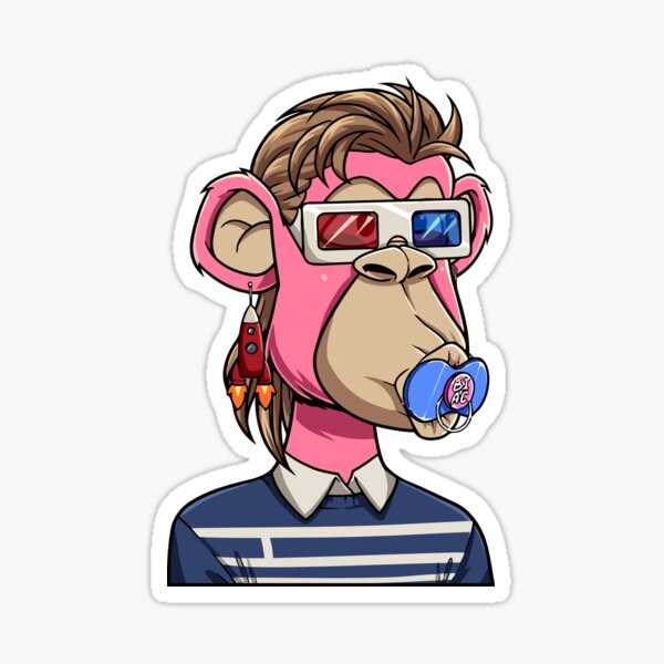"Monkey" Sticker for Sale by jyotika3737 | Redbubble