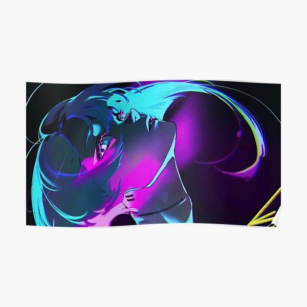 Cyberpunk Edgerunners Neon Lucy Illustration Poster For Sale By Hmalgez Redbubble