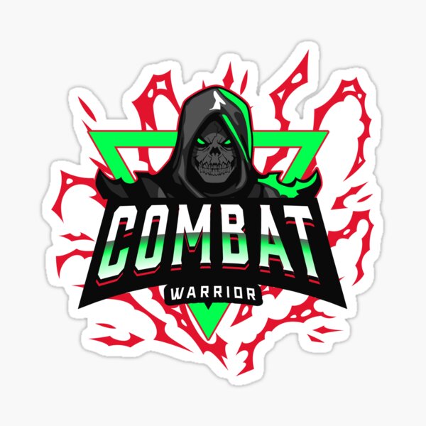 "COMBAT WARRIOR GAMING LOGO" Sticker for Sale by SudeeshArt | Redbubble