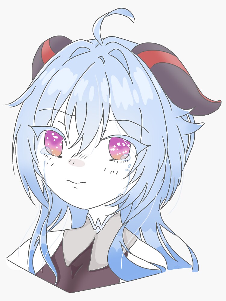 "Ganyu" Sticker for Sale by Pinkaii | Redbubble