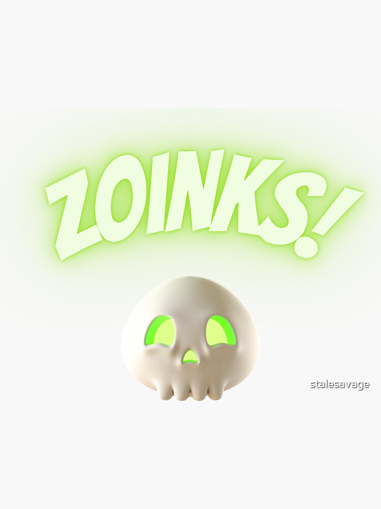 "Zoinks Skull" Sticker for Sale by stalesavage | Redbubble