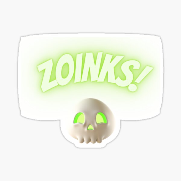 "Zoinks Skull" Sticker for Sale by stalesavage | Redbubble