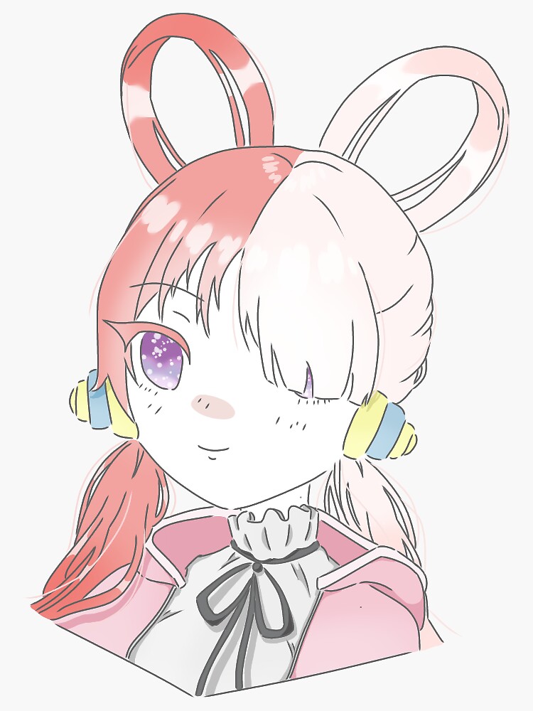 "Uta / One piece Red" Sticker for Sale by Pinkaii | Redbubble