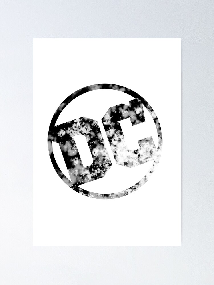 "DC Logo Black" Poster for Sale by MutsKunArtistry | Redbubble