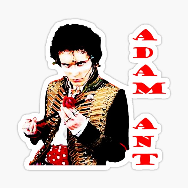 "Music Retro Adam Handsome Actor Ant Cute Graphic Gift" Sticker for ...