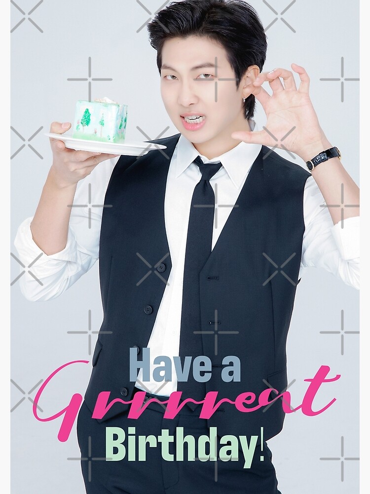 "BTS greeting card - Happy Birthday RM Namjoon" Poster for Sale by ...