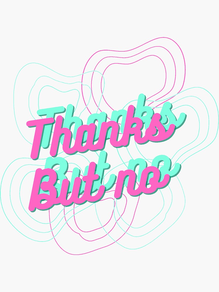 "Vintage text with quote decline" Sticker for Sale by includeddesign ...