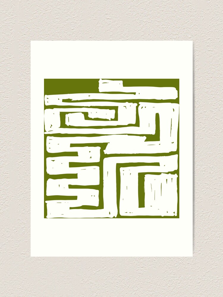 "Go kanji rough texta graphic labyrinth style" Art Print for Sale by ...