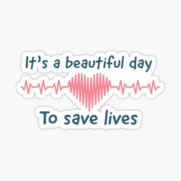 "Grey save lives " Sticker for Sale by juannafranklin | Redbubble