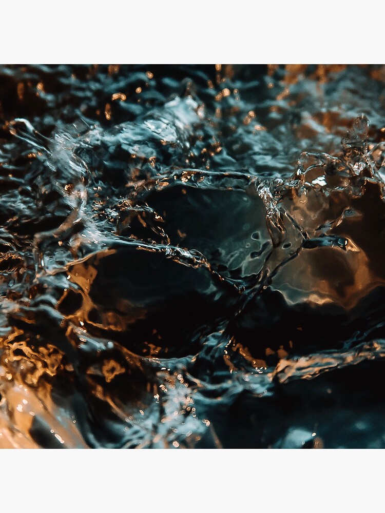 Pegatina «Movimiento de las olas del río puro transparente.» de Ancient ...