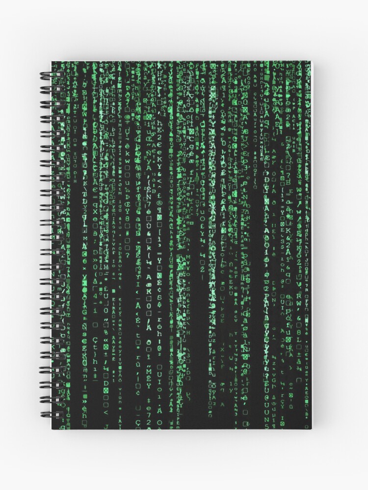 "The Matrix Code Background Pattern" Journal for Sale by Mad Factory ...