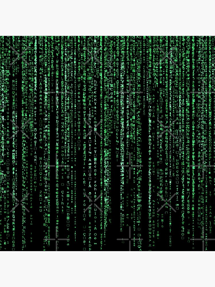 "The Matrix Code Background Pattern" Sticker for Sale by ...