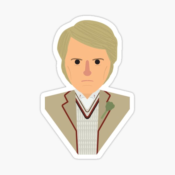 "Fifth Doctor" Sticker by HershelGreene | Redbubble