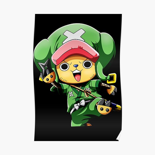 "samurai chopper from anime one piece" Poster for Sale by Monsef212 ...