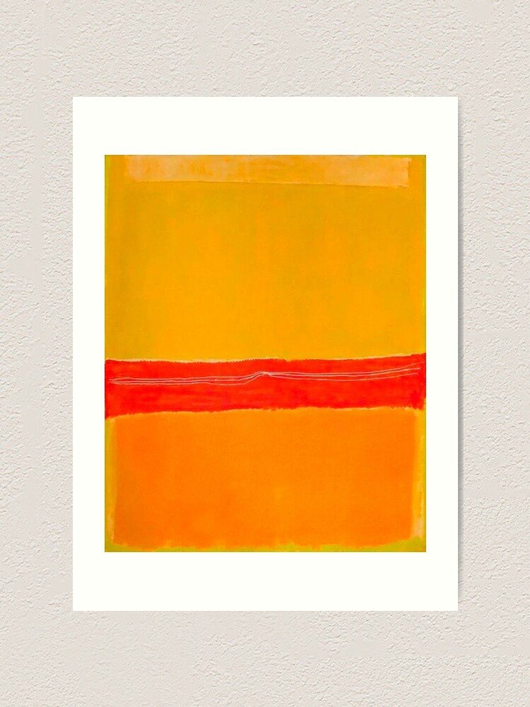 "mark rothko painting,yellow,red,orange, artwork by mark rothko" Art ...