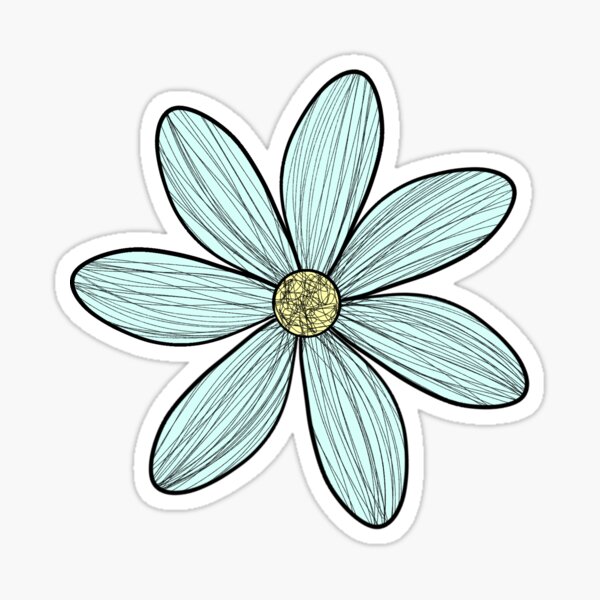 "A simple blue flower " Sticker for Sale by Ks-Creation | Redbubble