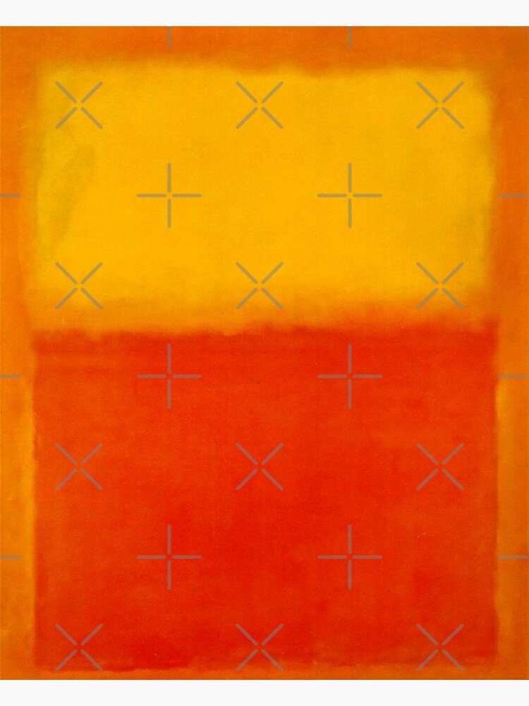 Póster «pintura de mark rothko, amarillo, rojo, naranja, obra de arte ...