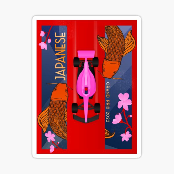 "Japanese Grand Prix - Formula 1 - F1 Design - Suzuka" Sticker for Sale ...