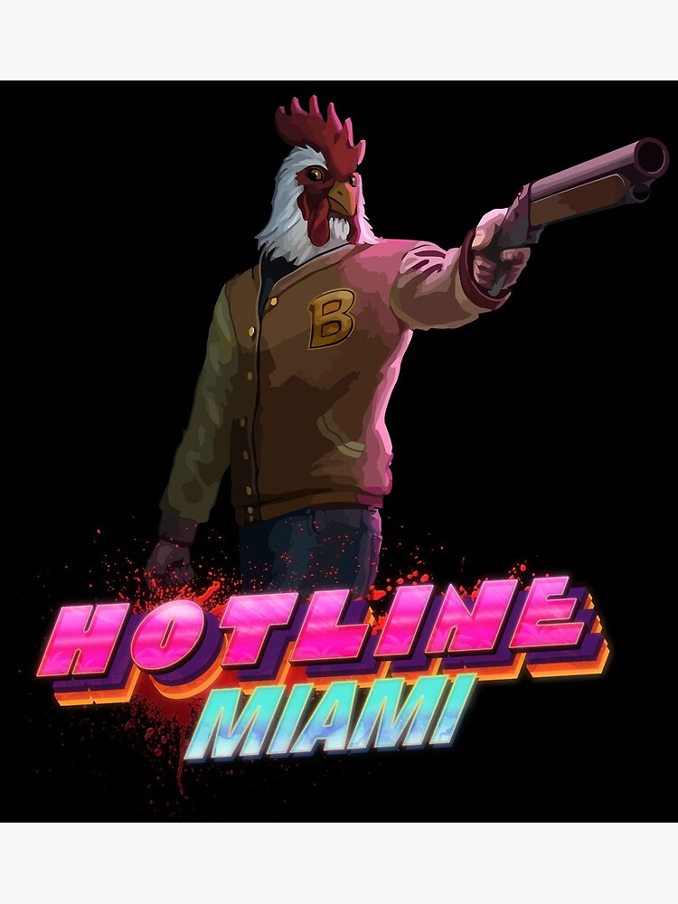 "Richard (Hotline Miami)" Poster by GodzillaOctopus | Redbubble