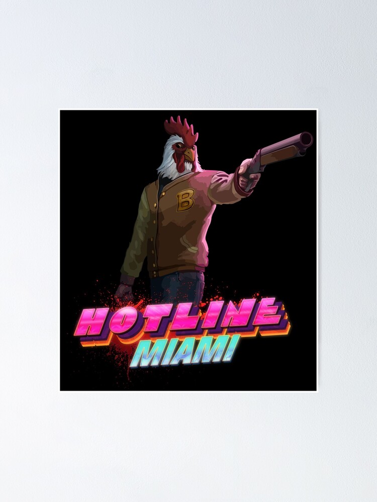 "Richard (Hotline Miami)" Poster by GodzillaOctopus | Redbubble