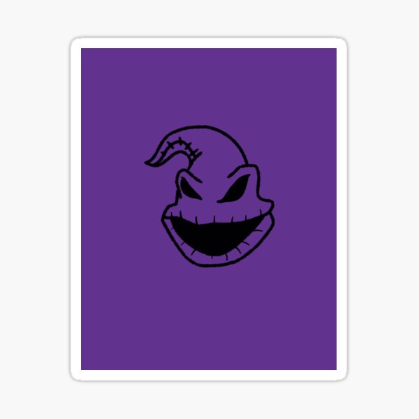 "Oogie boogie black " Sticker for Sale by Something-Artz | Redbubble