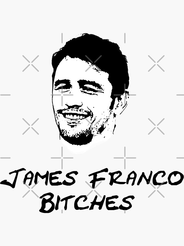 "Agile Actor Sexual Misconduct Retro James Franco Btches Retro" Sticker ...