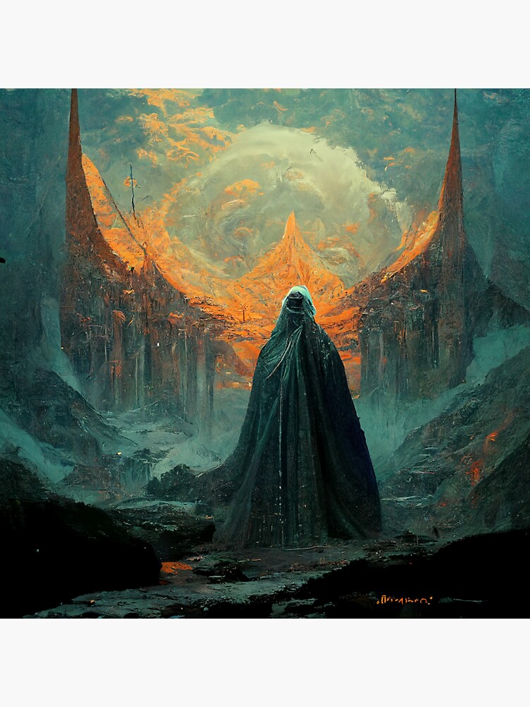 "Religious Follower in Fantasy Environment" Sticker for Sale by ...